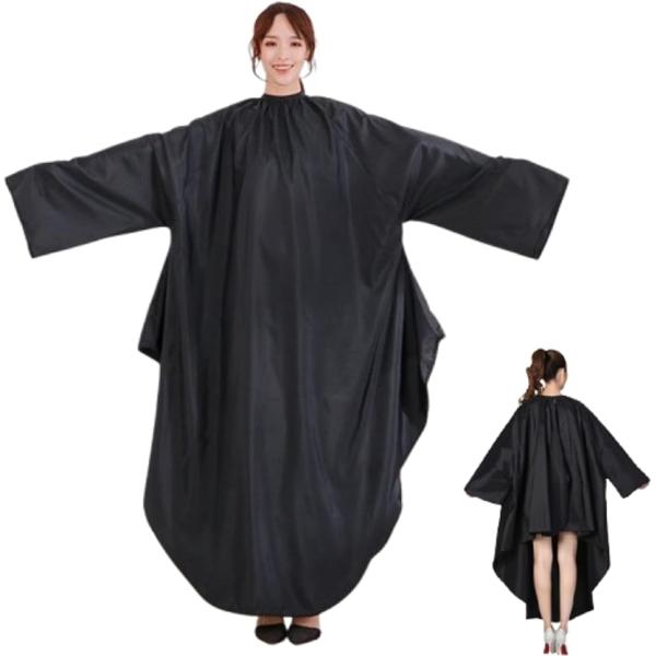 バリエーションコード : 2BU1HR9FJ3「全身カバーで安心」 首元は伸縮素材を使用し、家族全員が快適に使用できます。背中が長めのデザインで、大人が椅子に座ってもお尻までしっかりと覆い、髪の毛が衣服に落ちるのを効果的に防ぎます。大きめの...