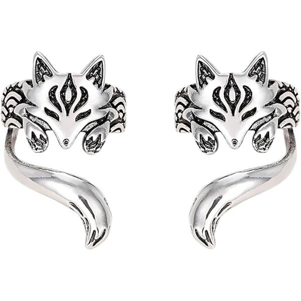 「耳元に巻きつく狐」イヤーカフは可愛らしい狐が耳に巻きつくようなユニークなデザイン。アニマルモチーフで個性を演出し、耳元に存在感を与えます。ピアス穴不要なので、気軽にトレンド感のあるスタイルを楽しめるノンホールタイプのアクセサリーです。どん...