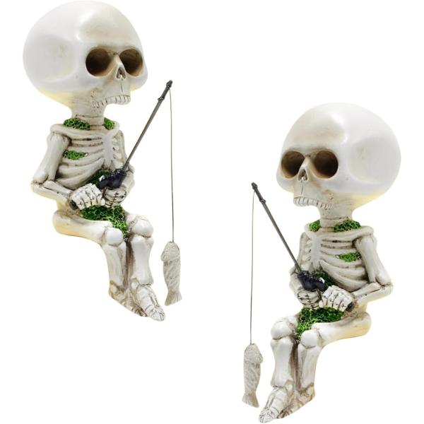 バリエーションコード : 2BUORP6P15「骸骨 釣り オブジェ」は、のんびりと釣りを楽しむスケルトンをモチーフにした、遊び心あふれるユニークな装飾品です。リアルな骨格と、どこかユーモラスな表情が絶妙なバランスで、見る人の目を引きます。...