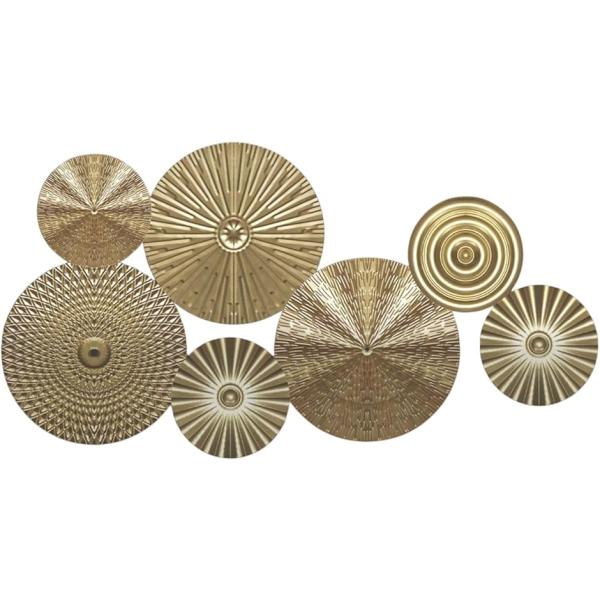 バリエーションコード : 2BUOL9XSGJ華やかなゴールドの吊り壁彫刻は、繊細な模様と立体感あるデザインが魅力。光を受ける角度によって輝きが変化し、リビングや寝室、ダイニングの壁を一瞬で高級感漂う空間に変えてくれるモダンなウォールアート...