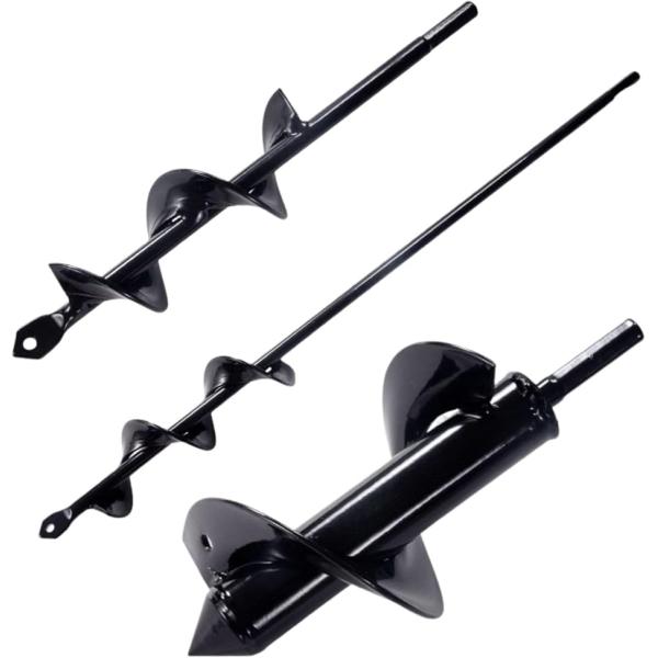 多用途に使える3サイズセット 直径4x22cm、4x45cm、8x18cmの3種類のドリルがセットになっており、植栽から支柱設置まで用途に応じて使い分けできます。高耐久の炭素鋼素材を採用 頑丈で耐久性に優れた炭素鋼を使用し、粘土質や石の多い...