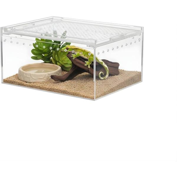 バリエーションコード : 2BUP8K0GNI「爬虫類 ケージ ボックス 飼育」は、高透明度アクリル製「一体型」爬虫類飼育ケースです。飼育ケースの内部を鮮明に観察でき、ペットの生態や健康状態を細部までチェックできます。写真撮影やSNS投稿に...