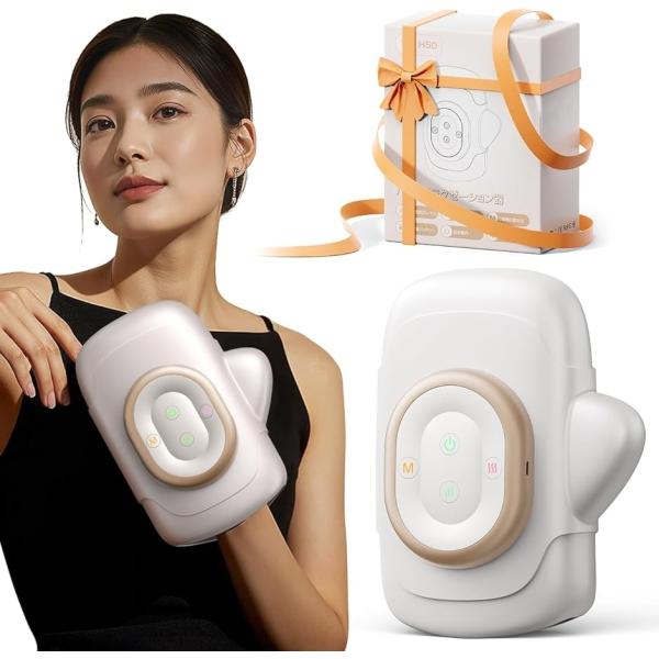 「的確なハンドケア｜5種類のモード＆3段階強度調整」エアバッグが手の曲線に密着するよう、360度の包み式圧力のゾーン制御技術を採用。手のひらから指先、手首までをケアすることができます。各モードの核心的な違いは「エアバッグのグループ分け方法、...