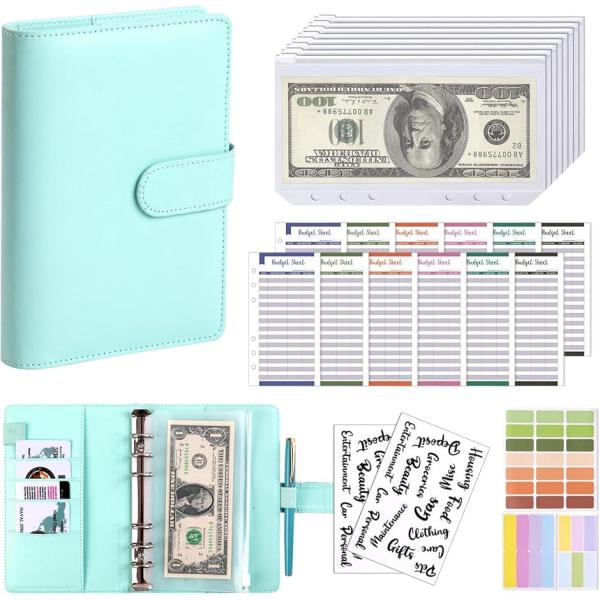 「8枚のファスナーポケットで分けやすい」 食費・日用品・交通費など、支出項目ごとに分けて入れられるファスナーポケットが8枚付属。お金の流れをひと目で把握できます。「貯金ノートで無理なく節約」 日々の支出や貯金額を記録できるノート付き。使った...