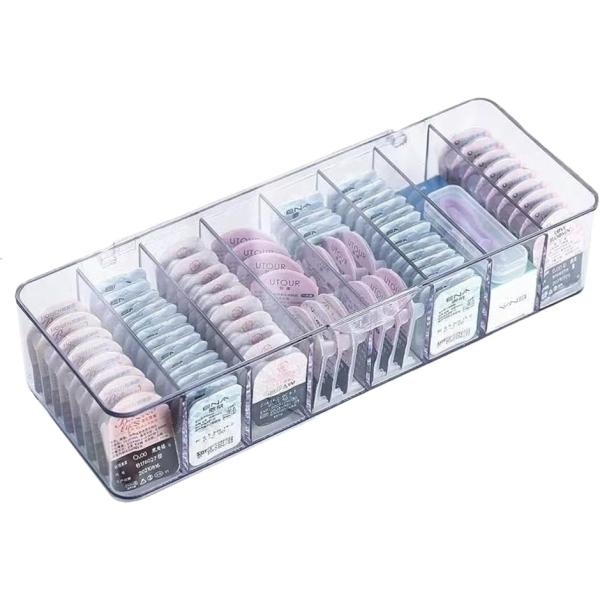 「大容量8仕切り構造」左右や度数ごとにレンズを分類して整理できる8つの仕切り付き。レンズを整頓して保管でき、混同の心配が少ない設計です。透明なコンタクトケースで、中身が一目で確認でき、毎日のレンズ出し入れがスムーズに行えます。蓋付きなので埃...