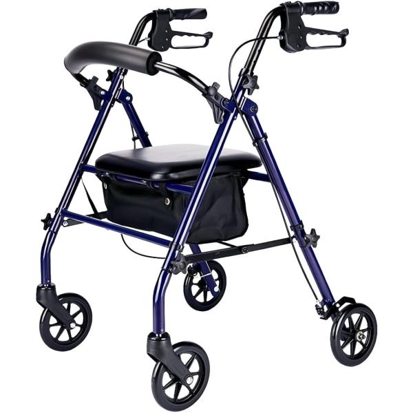 バリエーションコード : 2BUOTXS6VS「2-in-1機能 歩行器と休憩椅子」このシルバーカーは、歩行器としても休憩椅子としても使用可能です。歩行器として、手元のハンドルを使って歩行をサポートし、長時間歩くのが辛い時は、すぐに椅子とし...