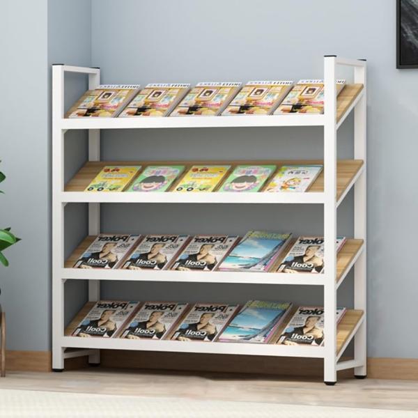 バリエーションコード : 2B9U15DQ8I「シンプルでおしゃれなデザイン」このマガジンラックのデザインはシンプルであり、鉄製のフレームと木製の棚板が室内の雰囲気と調和していて、オフィスではカタログの展示などディスプレイラックとして最適で...