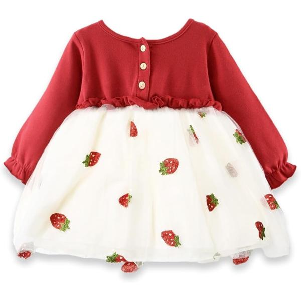 バリエーションコード : 2BURH5SD2U「お姫様気分を楽しめる」ふんわり広がるチュールと甘いイチゴ刺繍で、今日だけの特別なプリンセスに。「主役として輝ける」誕生日や記念撮影で、みんなの視線を集める、とびきりのワンシーンを演出。「思い出...