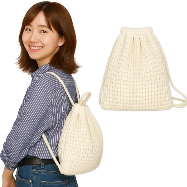 バリエーションコード : 2BURK1X2XV製品概要 韓国っぽスタイルにぴったりな「メッシュ巾着バッグ」は、軽やかで透け感のある素材が魅力のナップサック型メッシュリュック。普段使いはもちろん、ちょっとしたお出かけや推し活、ジムバッグとして...