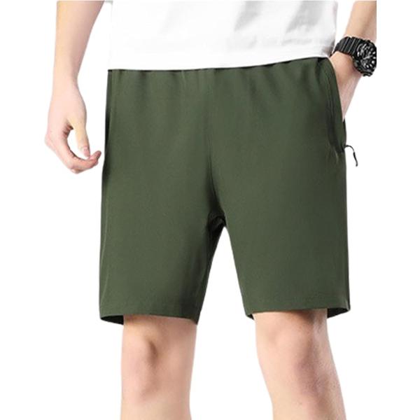 バリエーションコード : 2BURKGGH2Y「夏にピッタリ」膝上で涼しいメンズショートパンツです。「柔らかく速乾」手触りが柔らかく軽くて通気性に優れています。洗濯してもしわになりにくい速乾素材です。「サイズ調整」伸縮性のあるウエストで快適...