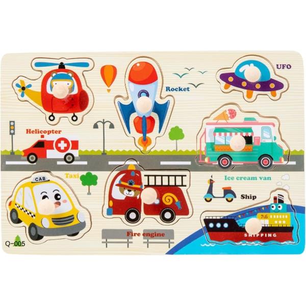 バリエーションコード : 2BURP3KL4C「感覚の発達」この木製パズルセットは、子供の手先の器用さと問題解決能力を育むために設計されています。モンテッソーリ教育の理念に基づき、子供たちは遊びながら自然に学ぶことができます。パズルを完成さ...