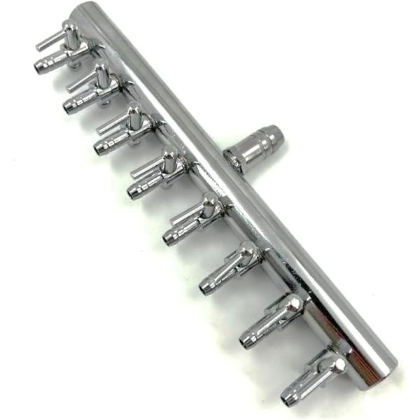 バリエーションコード : 2BUS646CYW「選べるエアー分配器4連 ６連 8連 10連 12連 」飼育水のエアー量を調整できるエアーチューブ 分配器です。エア一チューブは空気入口外径約８mm／エアチューブ4mm規格を接続できる汎用タイプ...