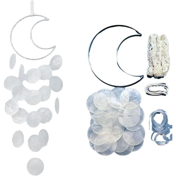 バリエーションコード : 2BUSL2KIQN誕生日プレゼントやお子様の自由工作にもおすすめ。心地よい音が響く、風鈴の伝統的な美しさと貝の自然な素材感が融合した特別な工作キットです。シェル風鈴のDIY素材パッケージに必要な貝やチャイム、紐が...