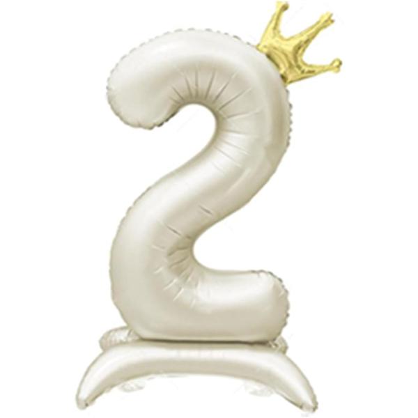 バリエーションコード : 2BUT4Y13W2「数字バルーン」お誕生日フォトには欠かせないナンバーバルーンに自立型が仲間入り。空気を入れるだけで下部がスタンドになるのでお子様と一緒に並んで撮影が可能です。「バースデーフォト」かわいいパステル...