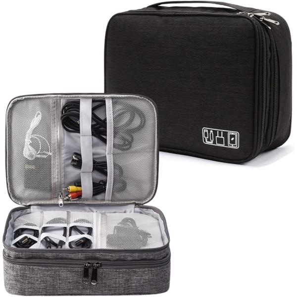 バリエーションコード : 2BUKI32NSC「もう散らからない。探し物ゼロへ。」PC周辺機器、ケーブル、充電器、マウス…全部まとめて収納。大容量ガジェットケースは３層構造で仕分けも楽々。カメラやビデオカメラのケースとしても大活躍。さらに、...