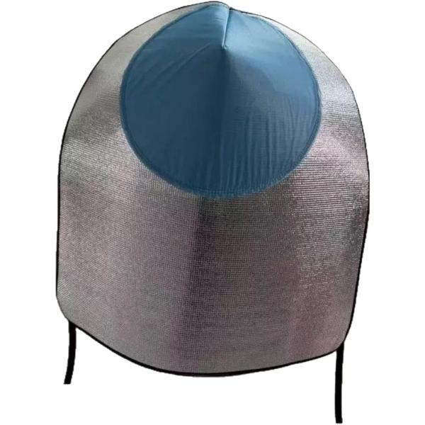 バリエーションコード : 2BUU5THQVU「強力な日除け・遮熱効果で熱中症対策に最適」 頭部から背中全体までをしっかり覆うアルミ遮熱素材のロングケープ仕様により、真夏の直射日光を効果的に反射。体感温度の上昇を抑える構造で、炎天下での農作...