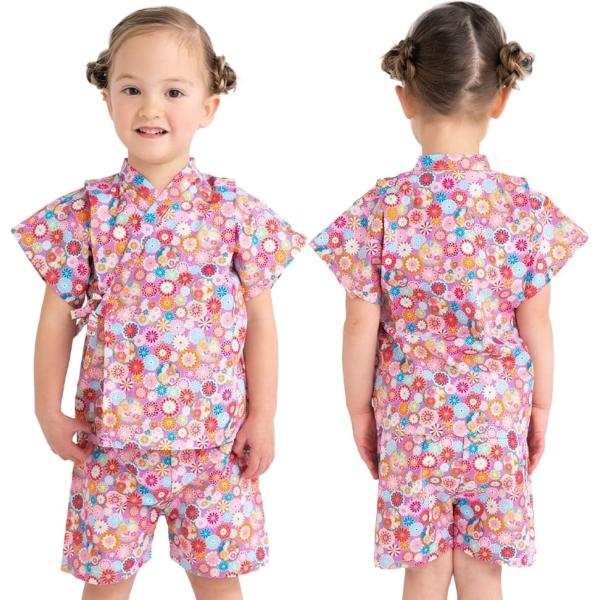 バリエーションコード : 2BUU5Y02DJ安心の日本製。品質には自信があります。お子様にも安心してきていただけます。綿100%の本格的な和装生地です。さらりとした肌触り、薄手生地で快適です。3サイズ：100cm，110cm，120cmの...