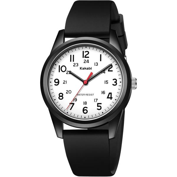 バリエーションコード : 2BUW0Q2SRC「見やすい 腕時計」：24時間を表す大きな数字、三針式時計、簡単に時間を読み取ることができます。定番のデザインと快適さはアウトドア、日常のファッション、服装の組み合わせに適しています。「優れた ...