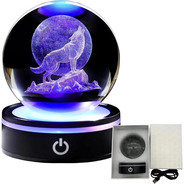 バリエーションコード : 2BRH0W26XW「3Dレーザー彫り」: レーザー彫刻技術を使用し、色あせないデザイン。LEDライトで3Dアートが輝き、かわいいクマなどが心に癒しを与えます。透明度が高いクリスタルで研磨された繊細な質感とが幻想的...