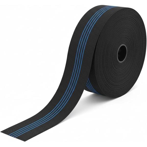 バリエーションコード : 2BUW24WJQP「高弾力で座面をしっかり補強」ソファーや椅子の沈み・へたりを改善するために最適化された高弾力ウェビングテープです。負荷のかかる座面部分をしっかり支え、長期間使用しても弾力を保ちます。ソファー補修...