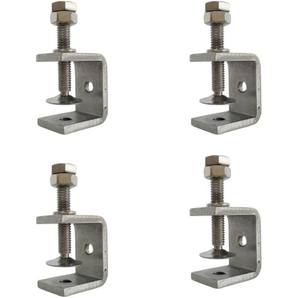 ステンレス製の小型C型クランプ4個セット。クランプ範囲0〜25mm、開口部30mmで木材や金属の仮固定に最適。錆びにくく屋外作業にも対応。滑り止め構造で安定感のある作業を実現します。精密な固定力を持ち、軽量で扱いやすいのが特長。木工、日曜大...