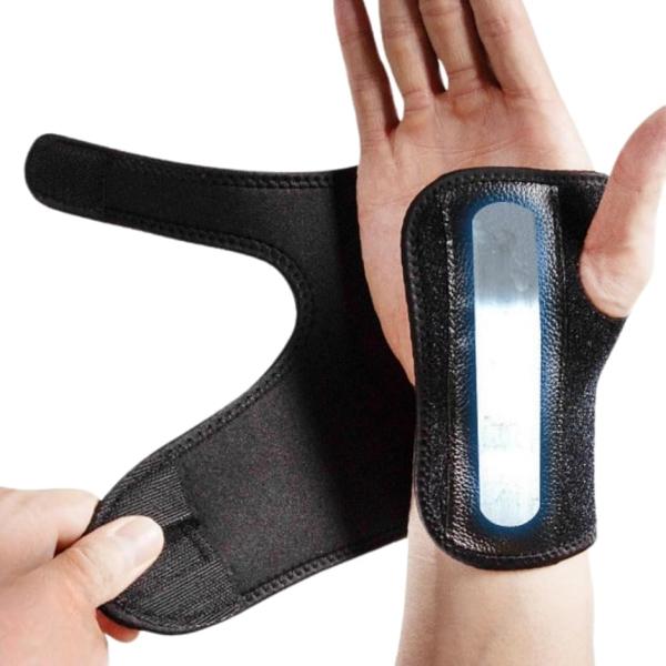 バリエーションコード : 2BUW3VLXR1「金属プレート入りで安定サポート」手のひら側に軽量プレートを内蔵し、手首の動きを制限して安定性を高めます。長時間の作業による負担軽減に効果的です「加圧バンドでしっかり固定」テープと伸縮性のあるバ...