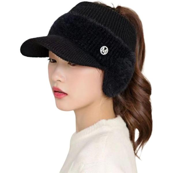 バリエーションコード : 2BUWUR9FFD「暖かくおしゃれなデザイン」 ふわふわの耳あて付きニットサンバイザーは、見た目のかわいらしさだけでなく、防寒・保温性にも優れています。寒い季節のおしゃれなマストアイテムです。「紫外線対策にも」 ...