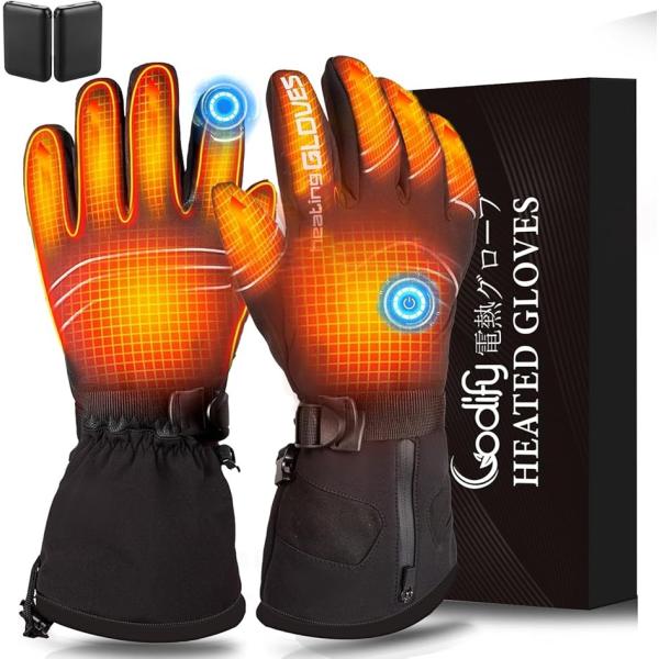 バリエーションコード : 2BUWH0CDW6「3s急速発熱・ 両面立体発熱で手全体を温かく包みます」2025年冬最新モデルの防寒電熱グローブです。従来の片面発熱（手の甲のみ）とは異なり、手の甲・手のひら・指先から同時に温める「立体発熱」を...