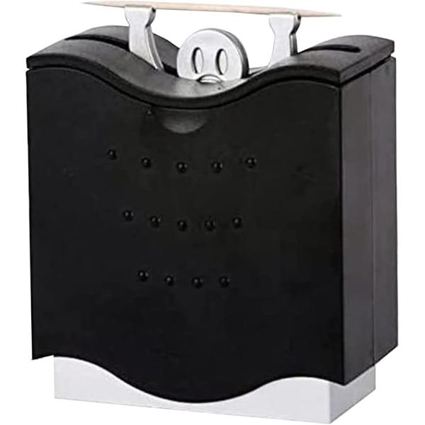 「 その“一本”が、スマートに出てくる快感。」 食後の一本、お料理の仕上げに一本。使いたい時にフタを軽くワンプッシュするだけで、つまようじが一本ずつ、自動でポップアップ。もう、ケースを振って何本も出してしまったり、指で直接探ったりする必要は...