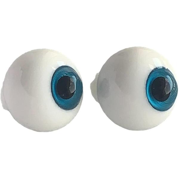 バリエーションコード : 2BUX9L0LLS透明感と発色が美しいブルー系グラスアイです。ガラス製ならではの輝きで、人形やフィギュア、球体関節人形（BJD）などの作品に生命感を与えます。クラフト・手芸・造形などの用途に適したドールアイです。...