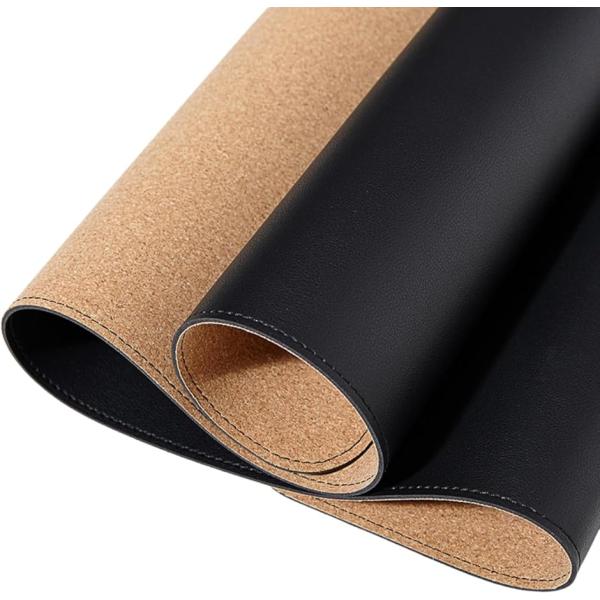 バリエーションコード : 2BUXUV5GJH「両面デザインで多彩に使える」持続可能なナチュラルコルク面と高品質PUレザー面を備え、季節や気分で使い分け可能な大型デスクマットは、オフィスや家庭での作業効率を高める機能性と美しさをあわせ持ちま...