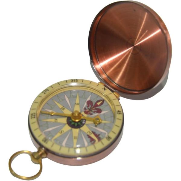 アンティークな雰囲気がおしゃれな懐中時計風方位磁針。羅針盤と方位磁石の機能を備えた、レトロなブロンズ製のコンパ羅針盤 方位磁石 メタル コンパス 登山 ハイキング アンティーク 方位磁針 compass ヴィンテージ ブロンズ 携帯用 銅製...
