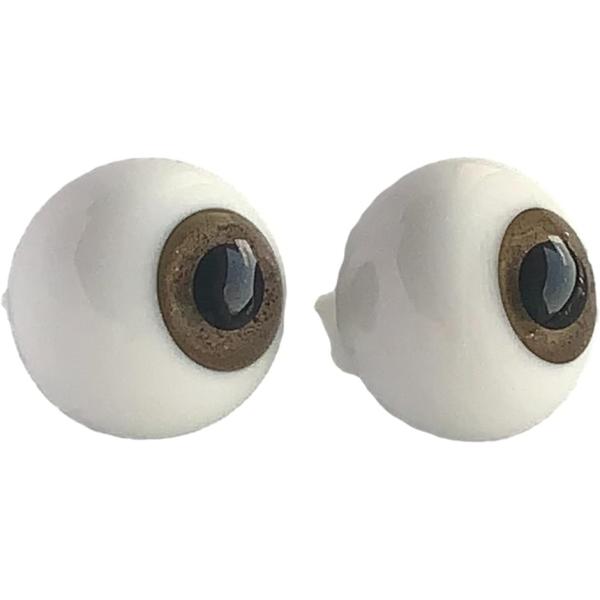 バリエーションコード : 2BUXUF8Y90透明感と発色が美しいブラウン系グラスアイです。ガラス製ならではの輝きで、人形やフィギュア、球体関節人形（BJD）などの作品に生命感を与えます。クラフト・手芸・造形などの用途に適したドールアイです...