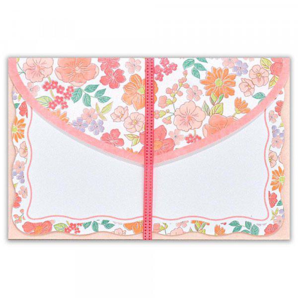 Risette -リゼット- 愛しい日々に微笑みを。さりげなく咲く花のように寄り添い、笑顔にしてくれる、大人の小花柄シリーズを、封筒付メッセージカードに展開しました。封筒のベロのデザインと、メッセージカードのダイカットがポイントです。ピンク...