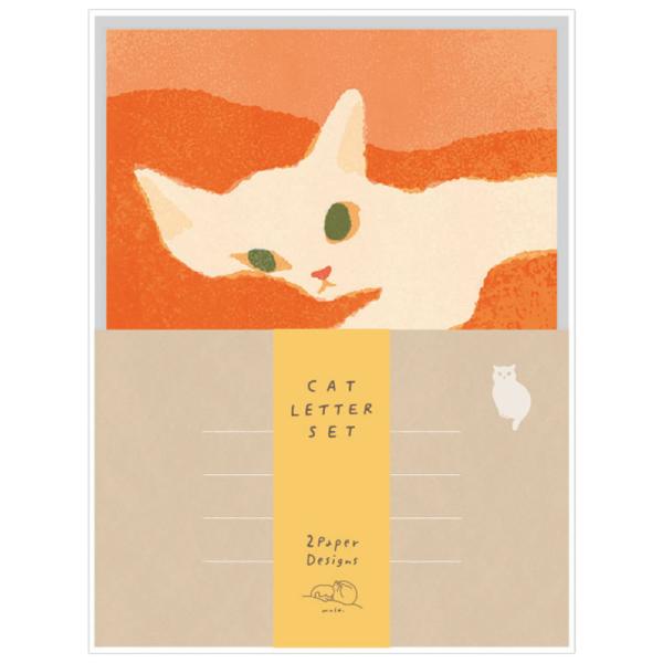 2種類のイラストの便箋が入っていて、それぞれ違った表情が楽しめるレターセット。送る相手やシーンに合わせて選ぶこともできます。クラフト紙のような風合いの封筒には、宛名の罫線と、それぞれの柄に合わせてねこかわんこのワンポイントが入っています。■...