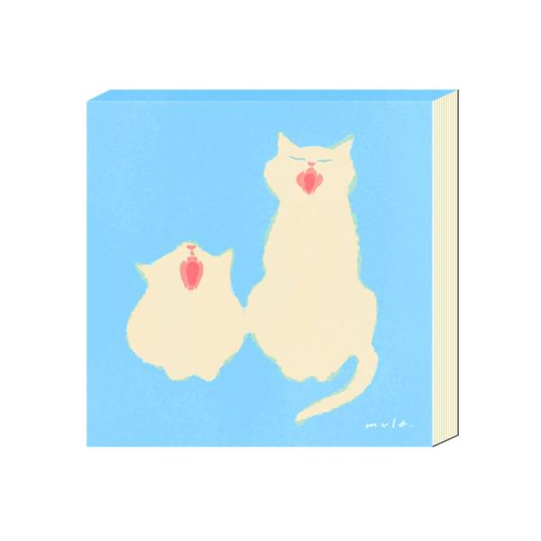 包装紙と同じ素材の紙を使用したメモパッドです。4種のイラストが25枚ずつ層になった100枚つづりになっています。懐かしい質感で温かみがあり、伝言メモや手帳のデコレーション、短いお手紙など幅広い用途でお使いいただけます。■mula何気ない日常...