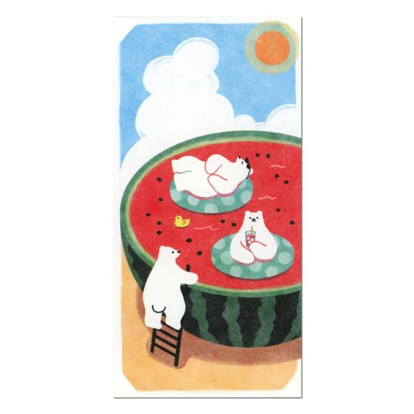 こんな可愛い絵柄のポチ袋でおこづかいを渡してみませんか！日本の夏をデザインした「夏のおこづかいシリーズ」のぽち袋です。◇サイズ（1枚）：H168×W84mm◇セット内容：同柄2枚入り(封緘用シール2枚付)◇加工：シルク印刷◇特徴：お札を折ら...