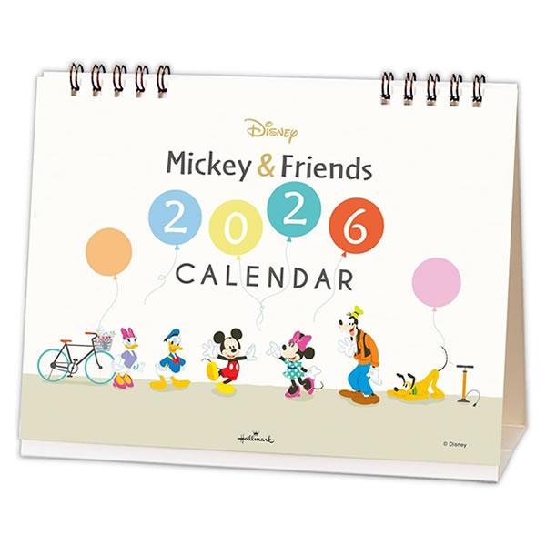ミッキーたちと色とりどりの楽しい一年を！デスクで使いやすい省スペースな卓上カレンダー。季節にちなんだキャラクターのアートが毎月楽しめます。◇紙面サイズ：H135×W180mm◇スタンドサイズ：H145×W180×D80mm◇内容：表紙1枚、...