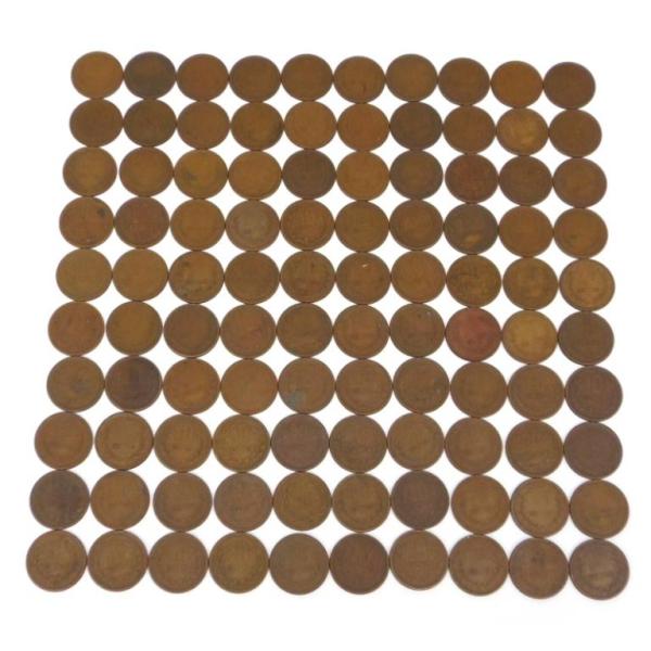 【商品名】: ギザ10 ギザ付き10円硬貨 昭和26年 100枚セット　【付属品】: 本体のみ（付属品はありません）　【ランク】: 中古A〜Bランク/多少の小キズやくすみ、汚れのある並品です。　【コメント】: ギザ付き10円硬貨100枚セッ...