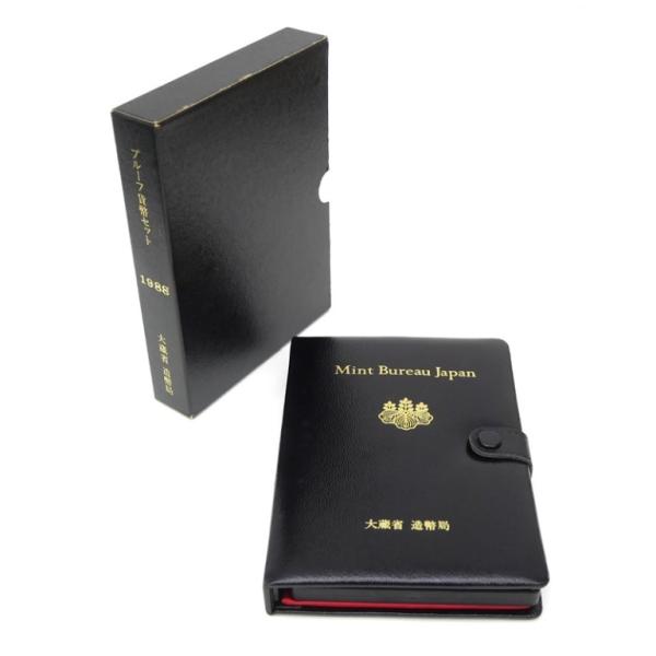 【商品名】: 1988年 昭和63年 プルーフ貨幣セット 年銘板有 ミントセット　【サイズ】: W:12cm H:17cm D:2.5cm　【付属品】: 専用ケース（画像に掲載されているもののみ付属します）　【ランク】: 展示未使用品　/ケ...