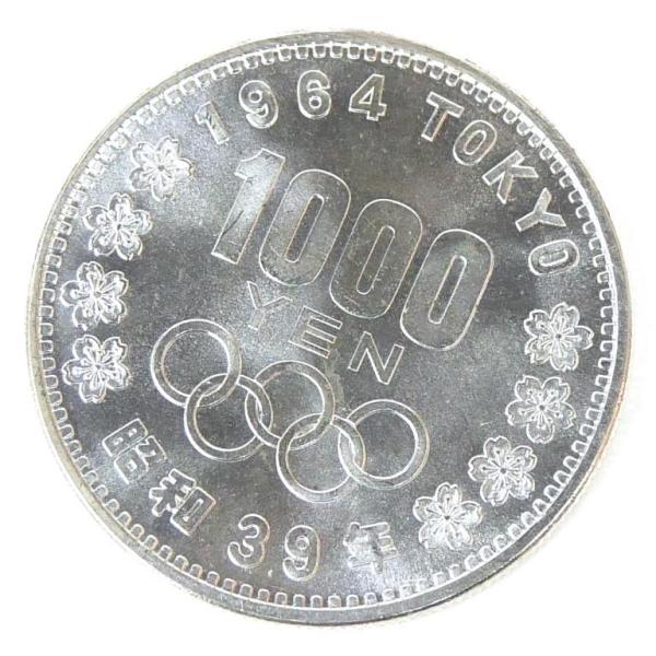 【商品名】: 昭和39年 東京オリンピック 1000円銀貨 TOKYO 並品 記念貨幣 記念硬貨 記念銀貨 1964年　【サイズ】: /直径:35mm 重さ:20ｇ　【付属品】: 本体のみ（付属品はありません）　【ランク】: 中古A〜Bラン...