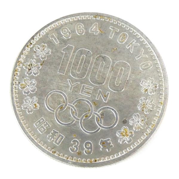 【商品名】: 昭和39年 東京オリンピック 1000円銀貨 TOKYO 並品 記念貨幣 記念硬貨 記念銀貨 1964年　【サイズ】: /直径:35mm 重さ:20ｇ　【付属品】: 本体のみ（付属品はありません）　【ランク】: 中古A〜Bラン...