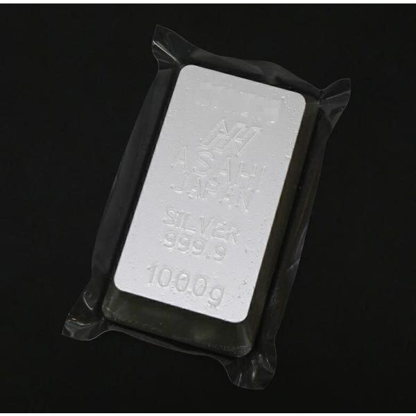 【ブランド名】: アサヒ　【商品名】: 純銀 インゴット ingot シルバーバー　【サイズ】: W:51mm H:93.3mm D:24.6mm/総重量:1000g(1kg)　【素材】: /シルバー/SV999.9　【付属品】: 本体のみ...
