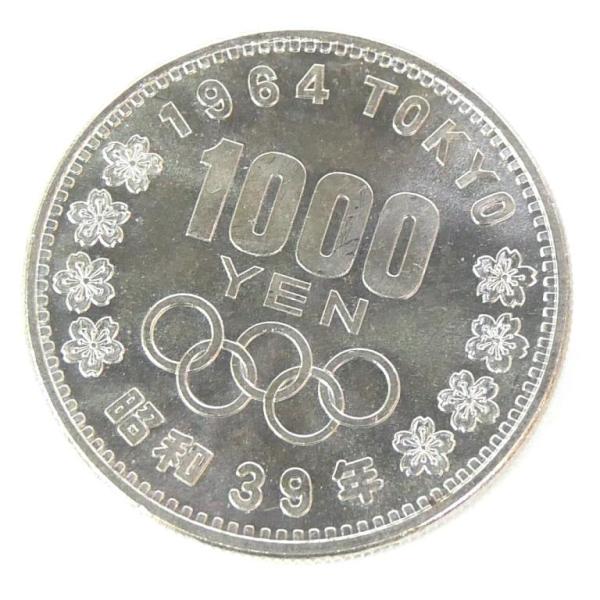 【商品名】: 昭和39年 東京オリンピック 1000円銀貨 TOKYO 並品 記念貨幣 記念硬貨 記念銀貨 1964年　【サイズ】: /直径:35mm 重さ:20ｇ　【付属品】: 本体のみ（付属品はありません）　【ランク】: 中古A〜Bラン...