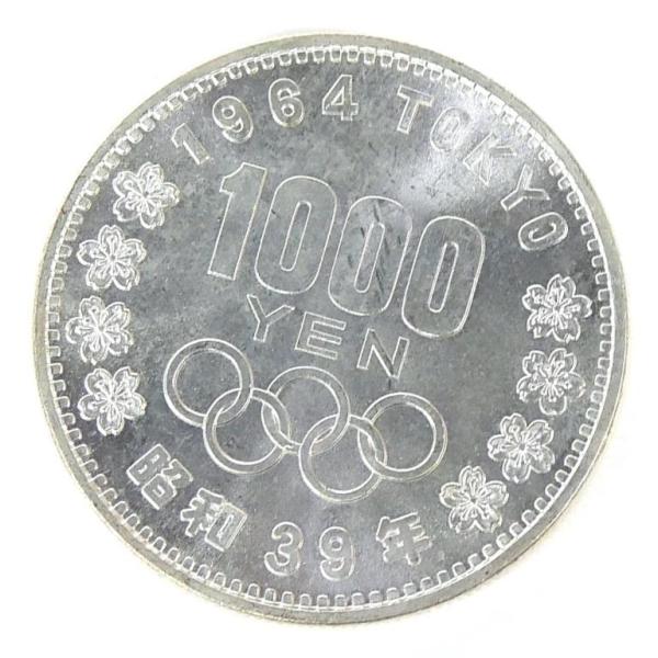 【商品名】: 昭和39年 東京オリンピック 1000円銀貨 TOKYO 並品 記念貨幣 記念硬貨 記念銀貨 1964年　【サイズ】: /直径:35mm 重さ:20ｇ　【付属品】: 本体のみ（付属品はありません）　【ランク】: 中古A〜Bラン...