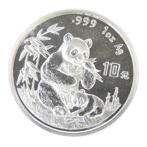 【商品名】: パンダ銀貨 1オンス 1996年 中国　【サイズ】: /直径:40mm 重さ:31.1ｇ　【付属品】: 本体のみ（付属品はありません）　【ランク】: 中古A〜Bランク/小キズやくすみなどある並品です。　【コメント】: 中国パン...
