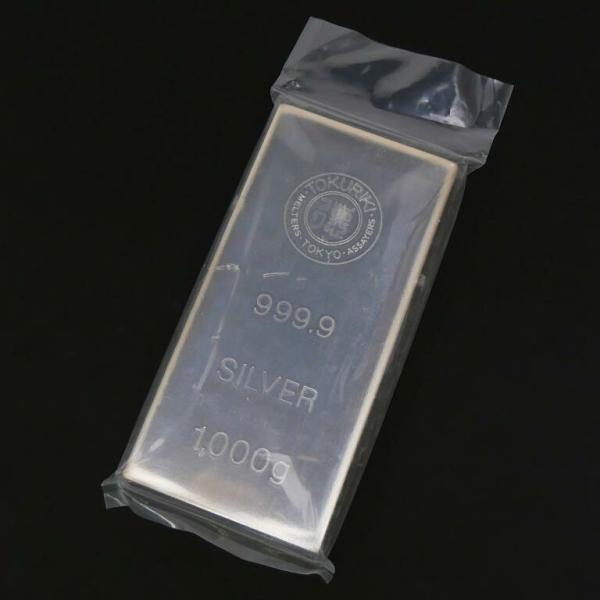 【ブランド名】: 徳力本店　【商品名】: 純銀インゴット ingot シルバーバー　【サイズ】: W:6.8cm H:14.2cm D:1cm/総重量:1000g(1kg)　【素材】: /シルバー/SV999.9　【付属品】: 本体のみ（付...