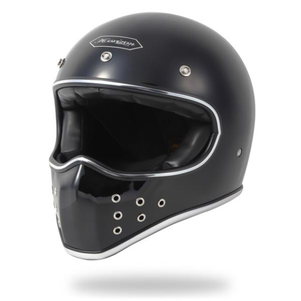 OUTLET商品です。【商品名】MX-H４　エムエックスエイチ４【カラー】Black　ブラック【商品説明】MX-Hビンテージオフロードフルフェイスは“NEO RETRO”をコンセプトに制作致しました。ライディングにはゴーグル、サングラスの着...