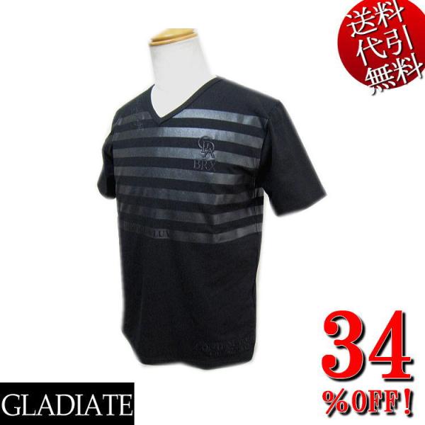 【こだわり】・セール特価で34％OFFのSALEです。・大人の魅力も感じるＶネックの半袖Ｔシャツ。・身体にフィットして着やすい伸縮性あるストレッチ素材。・ネックや左胸、背中や左裾にロゴ刺繍入り。・ボーダー部分はラメ入りのラバープリント仕様。...