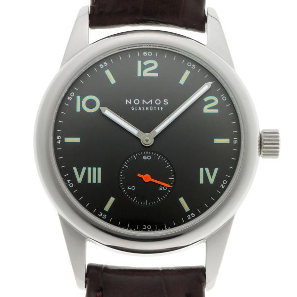 [商品コード] 2310319[ブランド名] NOMOS / ノモス[商品名] クラブ 38 キャンパス ナイト 手巻 Cal.α[型番] CL1A1BL138CP[性別] メンズ[程度] 中古程度A[カラー] グレー文字盤[素材] SS[...